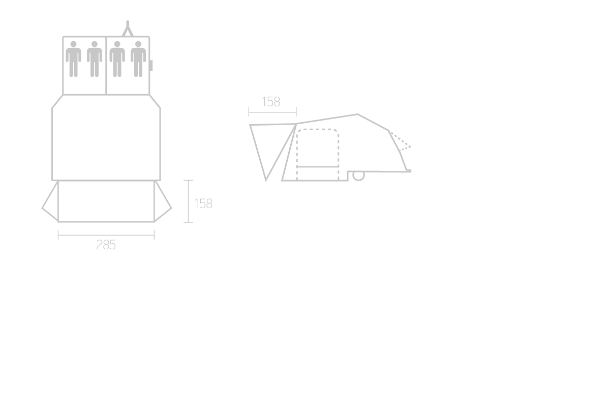 Camp-let Sunset Solsejl